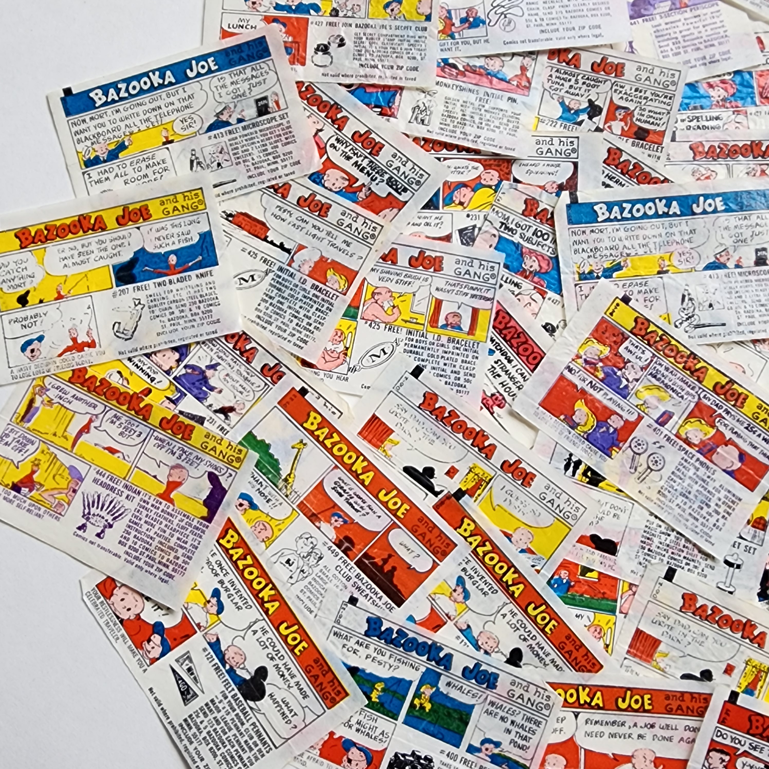 5 Bazooka Joe Comics 1960s Bubble Gum Cartoons Comic Strips Vintage ...