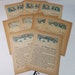 9 Vintage Book Pages Chapter Book Title Pages With Blue - Etsy