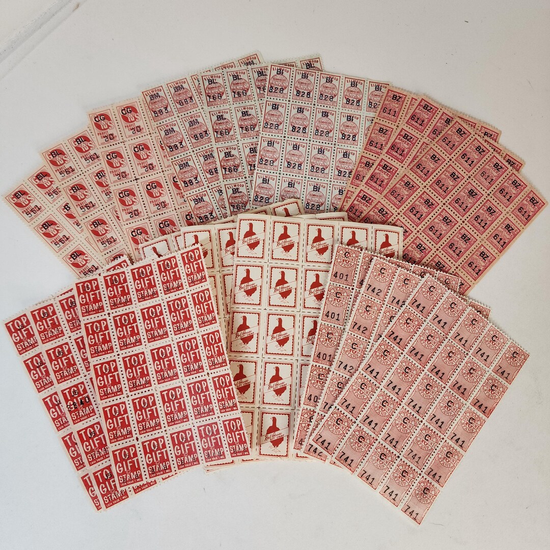 Choice 75 Red Savings Stamps 3 Sheets Red Goose Bounty Top Gift Ellwood ...