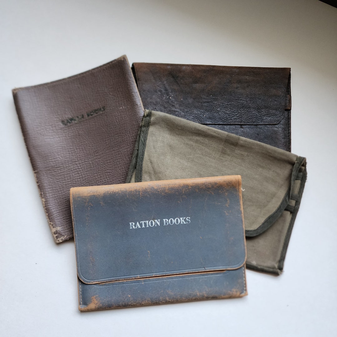 Choice! World War 2 Ration Book Holders 1940's Worn Folders Envelopes ...
