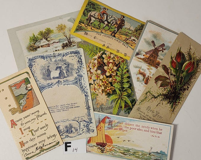 8 Victorian Cards Victorian Flowers Scenes Victorian Scrap Antique ...