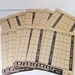 6 Sheets Shuffleboard Scoring Pages Forms Sepia Tone 1940's Bay City ...