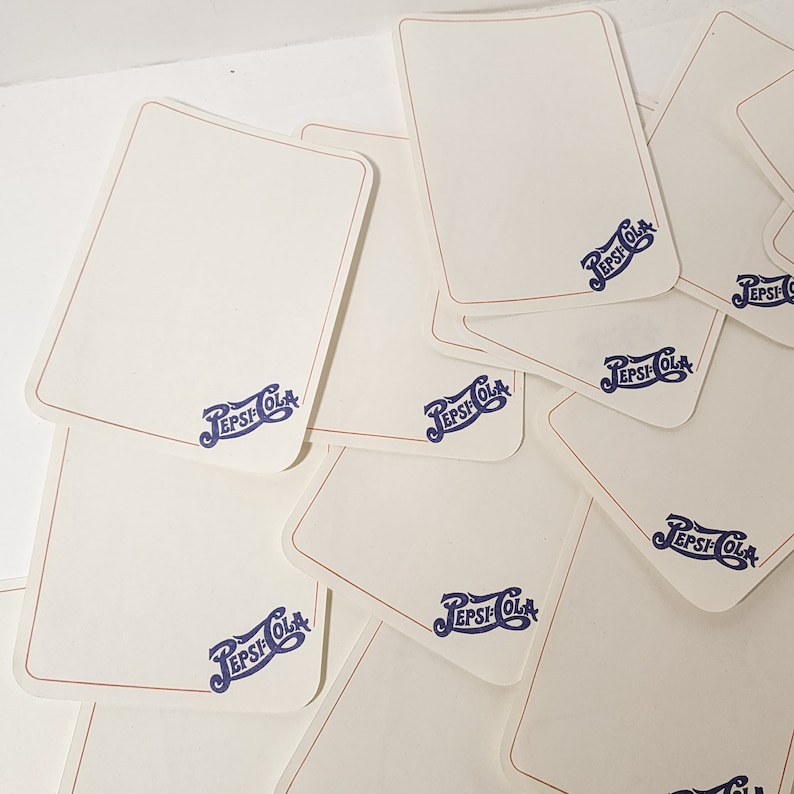 15 Sheets Pepsi Note Paper Pepsi Cola Logo Stationery Vintage ...
