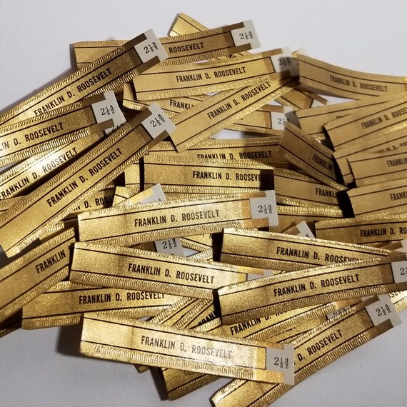 50 Gold Cigar Bands Franklin D Roosevelt Brand Labels Vintage | Etsy