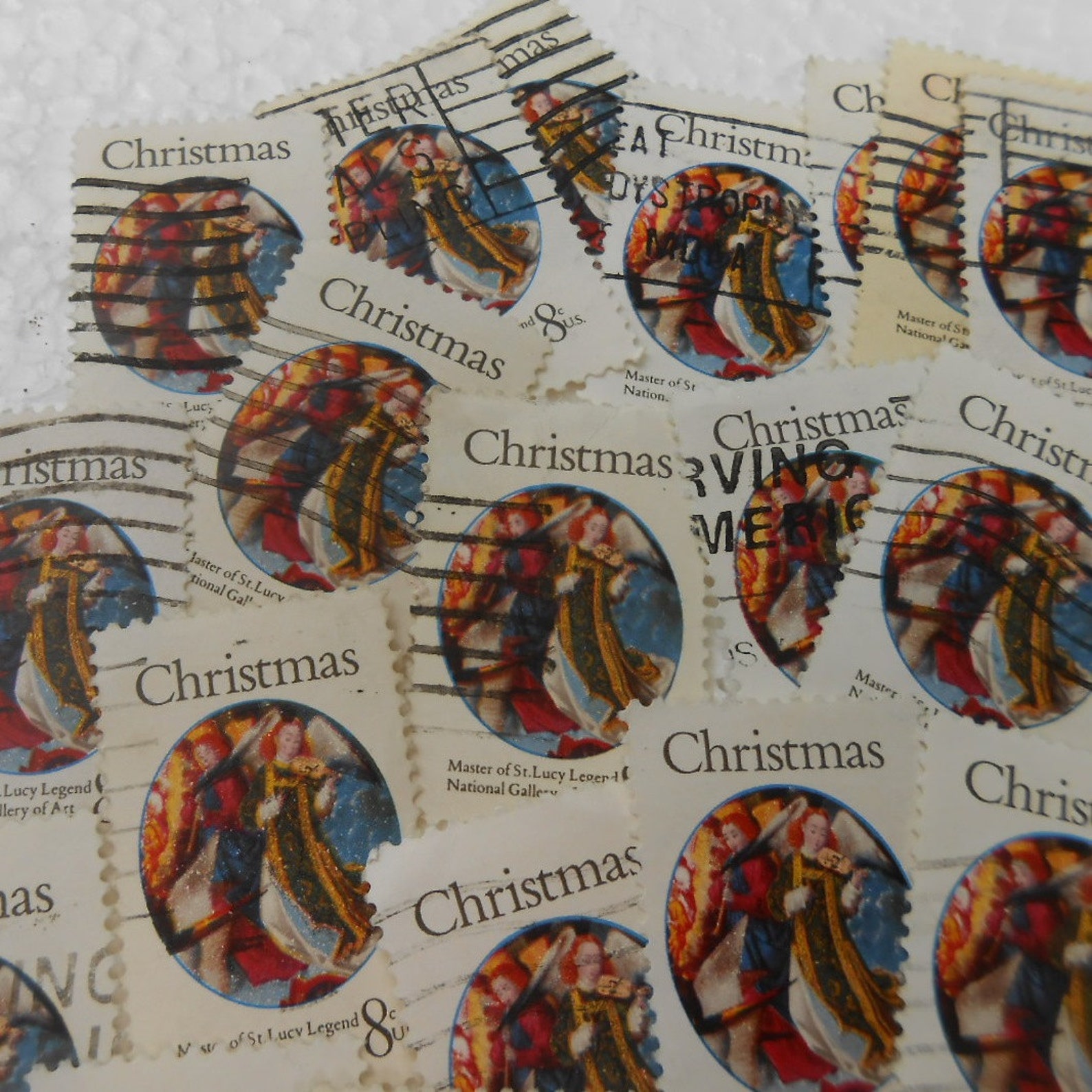 50 Christmas Angel Postage Stamps 8 Cent US Used Cancelled - Etsy