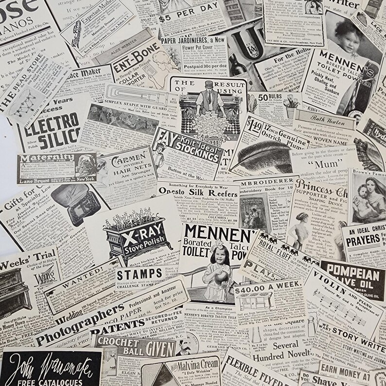 Random Pick 50 Antique Victorian Ads Early 1900's Women's Magazine ...