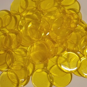 100 Bingo Chips Choice of Red Green Blue Yellow Purple or 5 Color ...