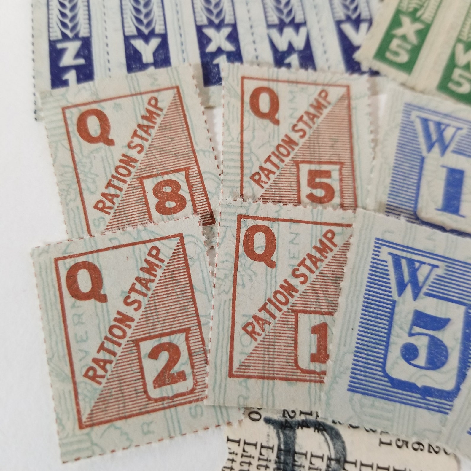 48 WWII era ration stamps sample pack 10 different coupons | Etsy