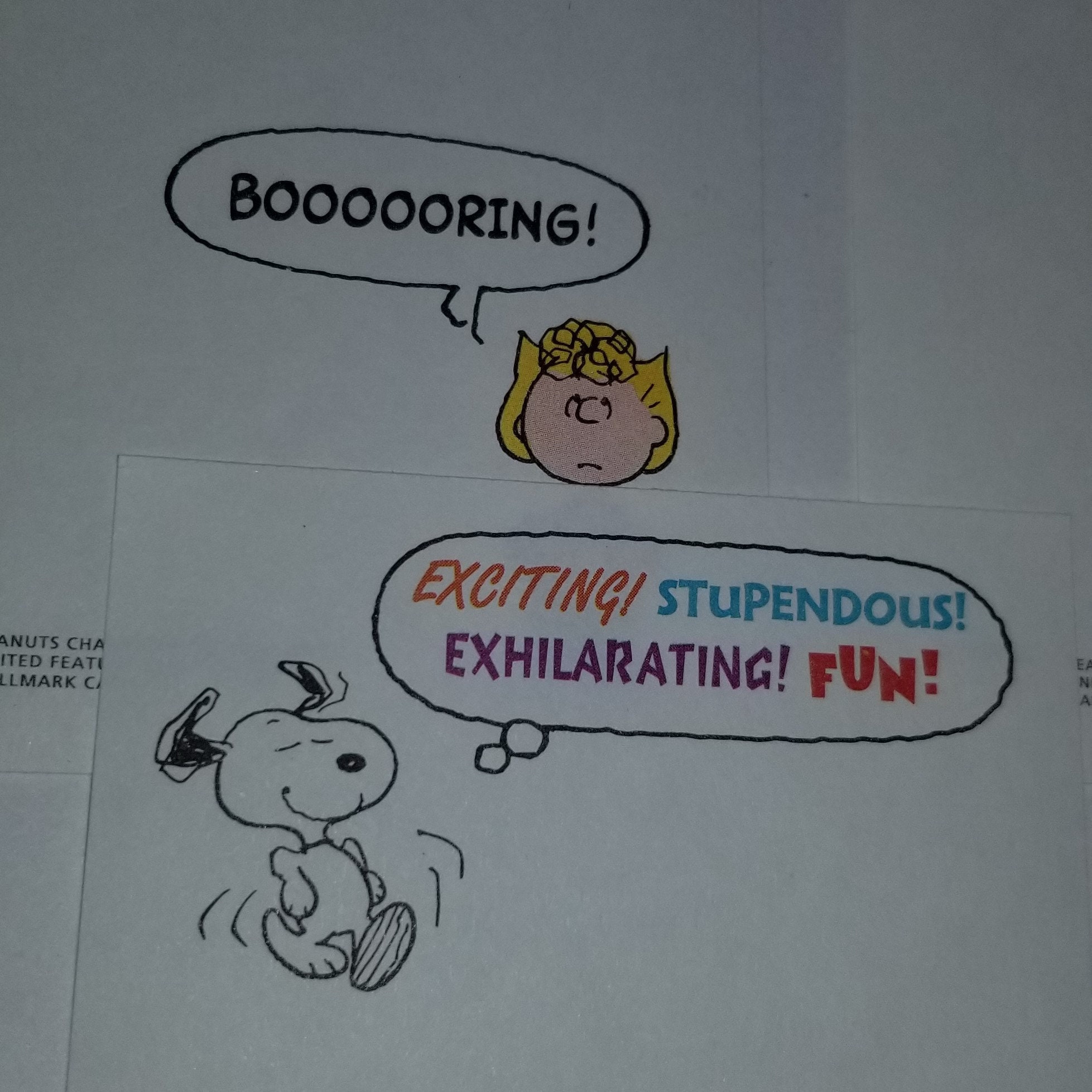 10 Peanuts Note Paper Pages With Snoopy and Sally 1960's - Etsy