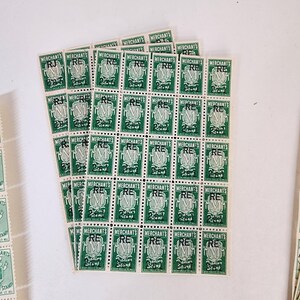 CHOICE 75 Green Savings Stamps 3 Sheets World DD Thrifty Green Cash ...