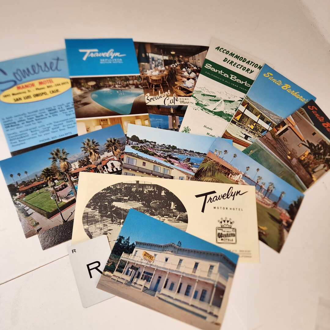 11 Travel Postcards Brochures California Motels Hotels 1960s - 70s ...