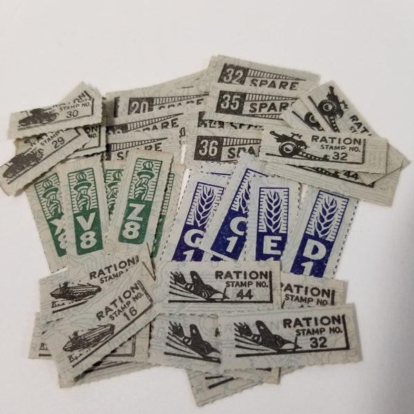 Ration Stamps - Etsy
