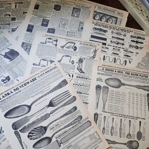 15 Old Sears Catalog Book Pages 1902 Ads Sepia Tone Reproduction ...