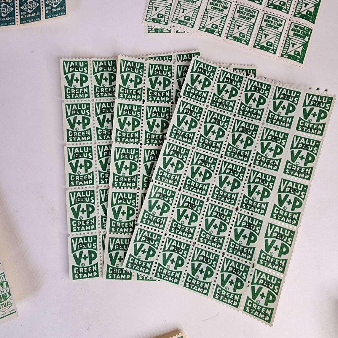 8 CHOICES 75 Green Savings Stamps Top Quality D and C Bonus V + P ...