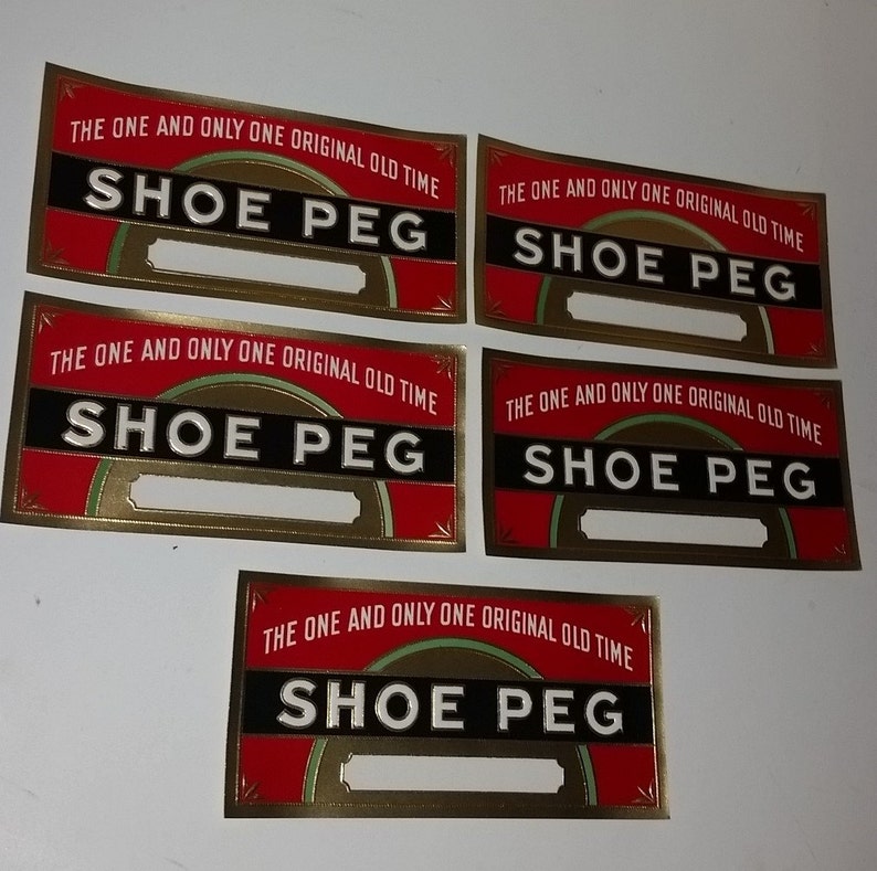 5 Shoe Peg Cigar Box Labels Vintage Advertising Lot Embossed - Etsy UK