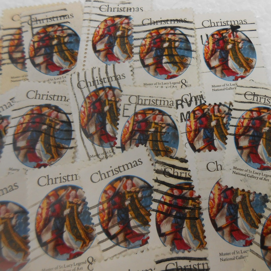 50 Christmas Angel Postage Stamps 8 Cent US Used Cancelled - Etsy