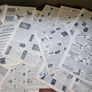 15 Old Sears Catalog Book Pages 1902 Ads Sepia Tone Reproduction ...