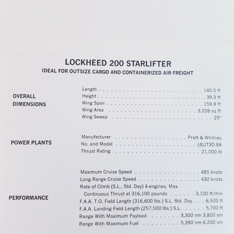 Lockheed Georgia 1960's Advertising Photo Lockheed 200 | Etsy