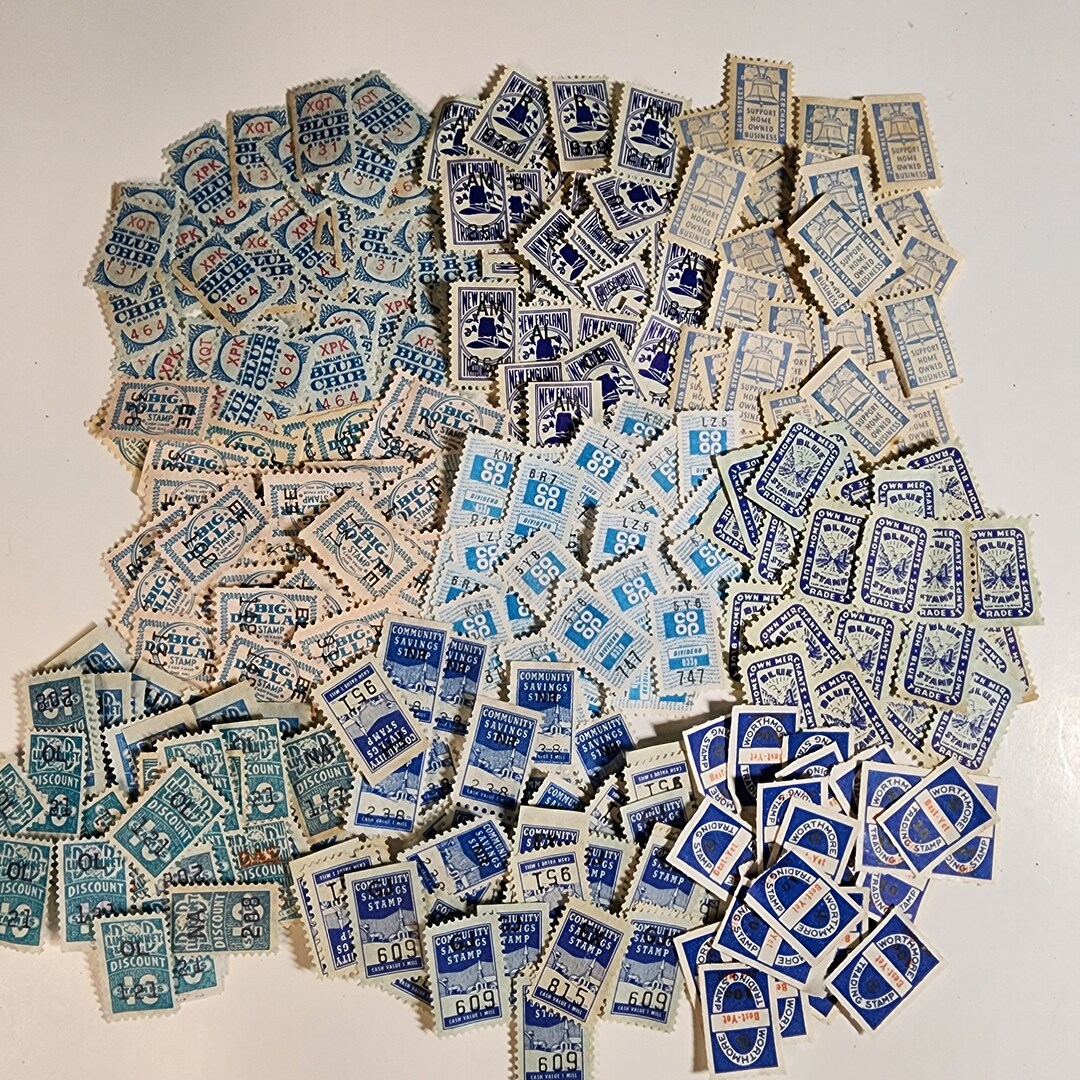 Choice 50 Single Savings Stamps Blue Bonnet Community New England Big ...