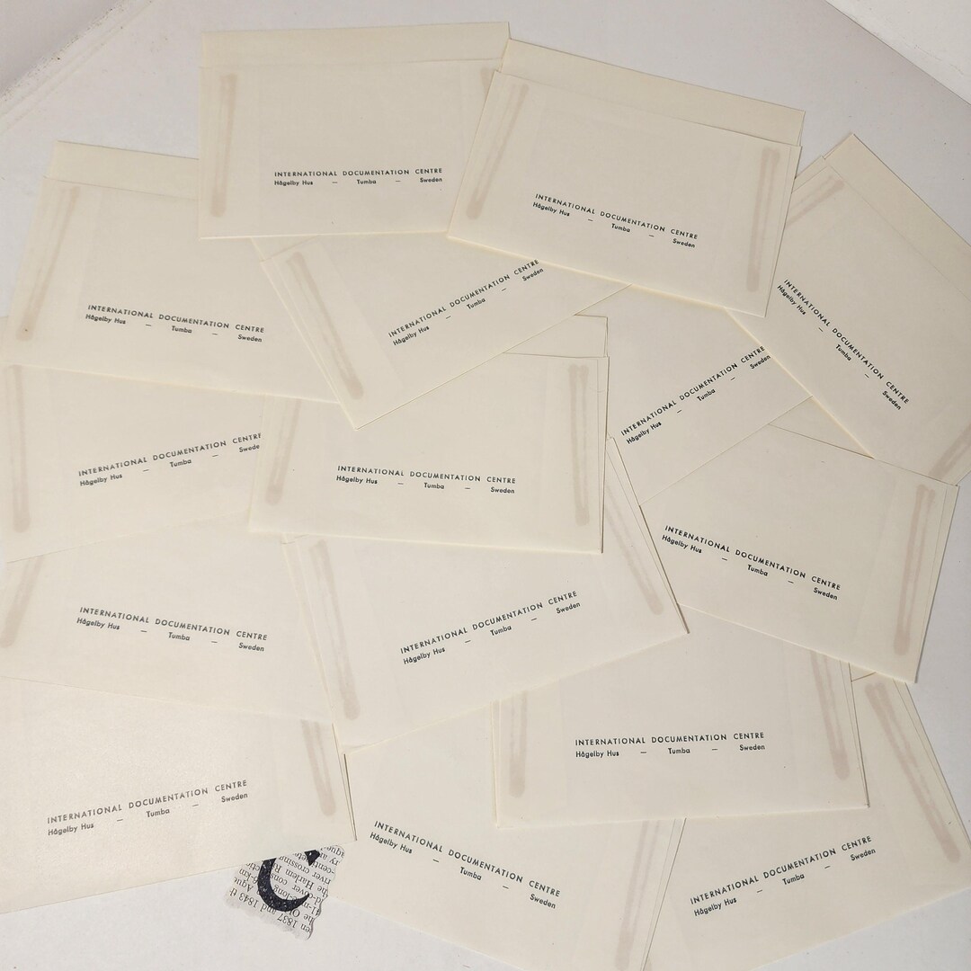 10 Vintage File Envelopes Library Microfiche Film Envelopes Stamped ...