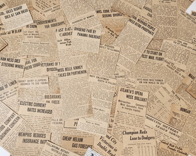 45) 1920s Newspaper Clippings Headline Titled Columns Newsprint Text ...