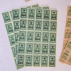 CHOICE 75 Green Savings Stamps 3 Sheets World DD Thrifty Green Cash ...