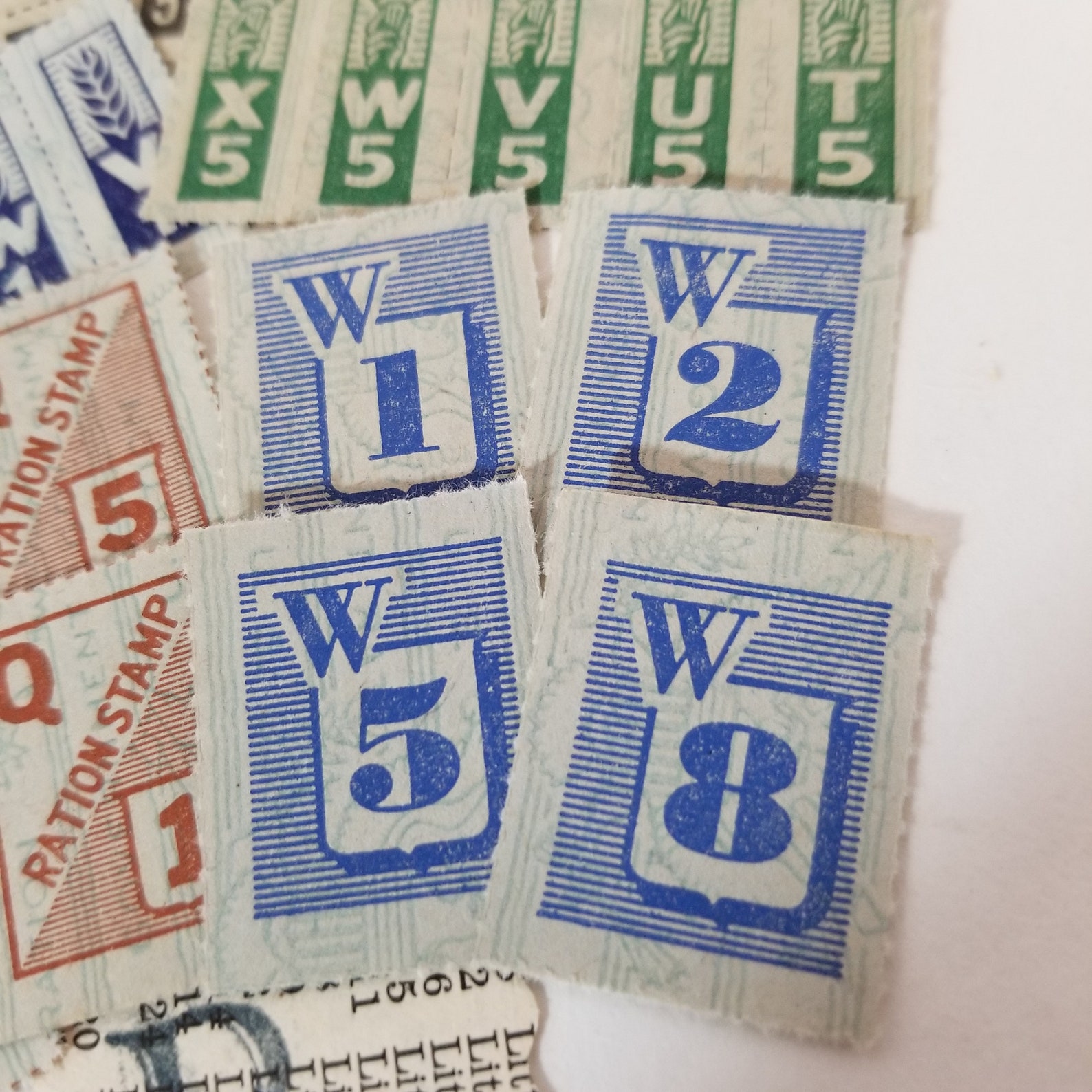 48 WWII era ration stamps sample pack 10 different coupons | Etsy