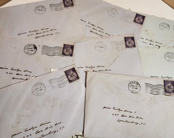 1889 Handwritten Letter 2 Pages With Stamped Envelope Vintage Paper Art ...