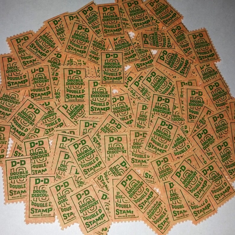 100 Single D&D Savings Trading Stamps Vintage Paper Supplies | Etsy