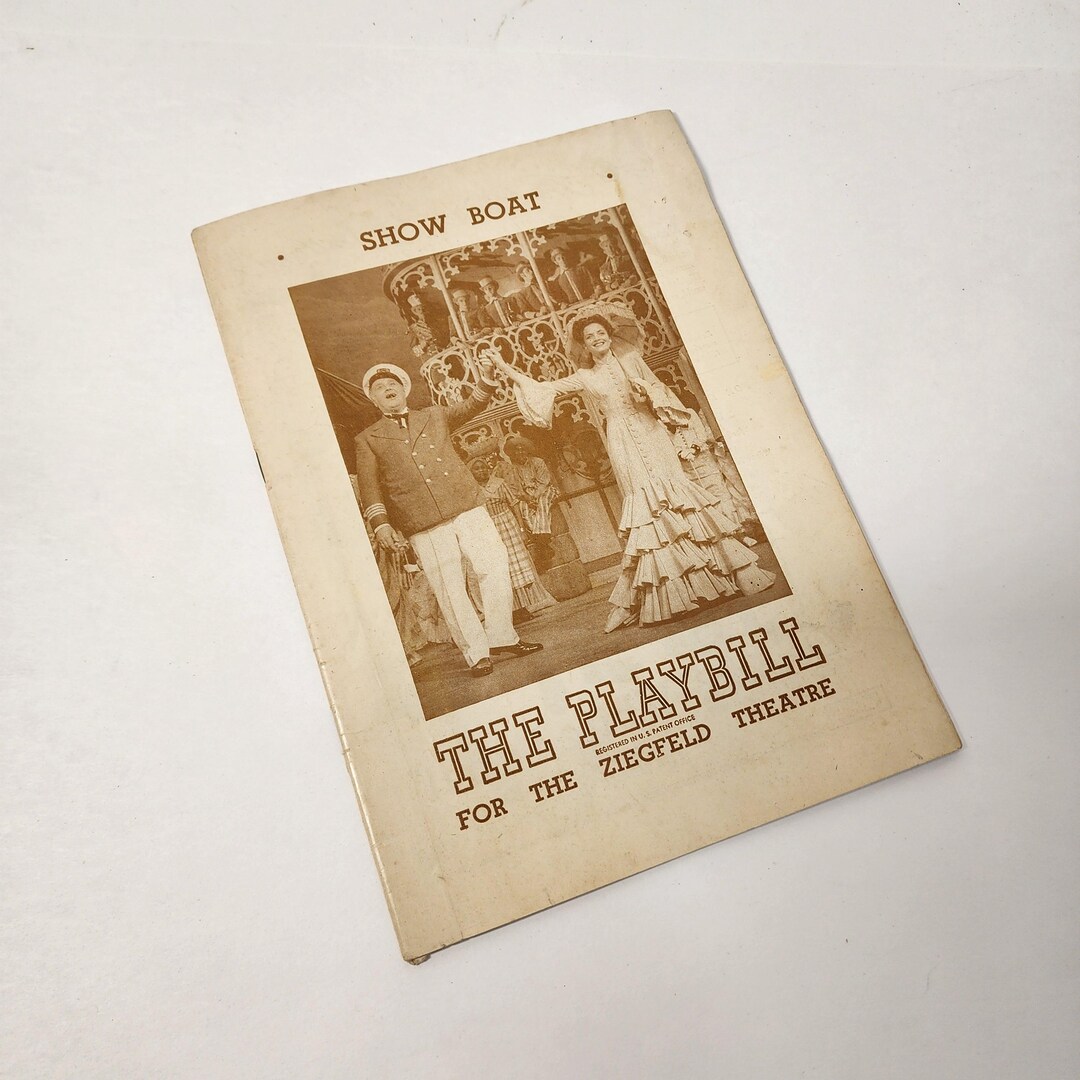 Ziegfeld Theatre Playbill 1946 Production of SHOW BOAT Souvenir Booklet ...