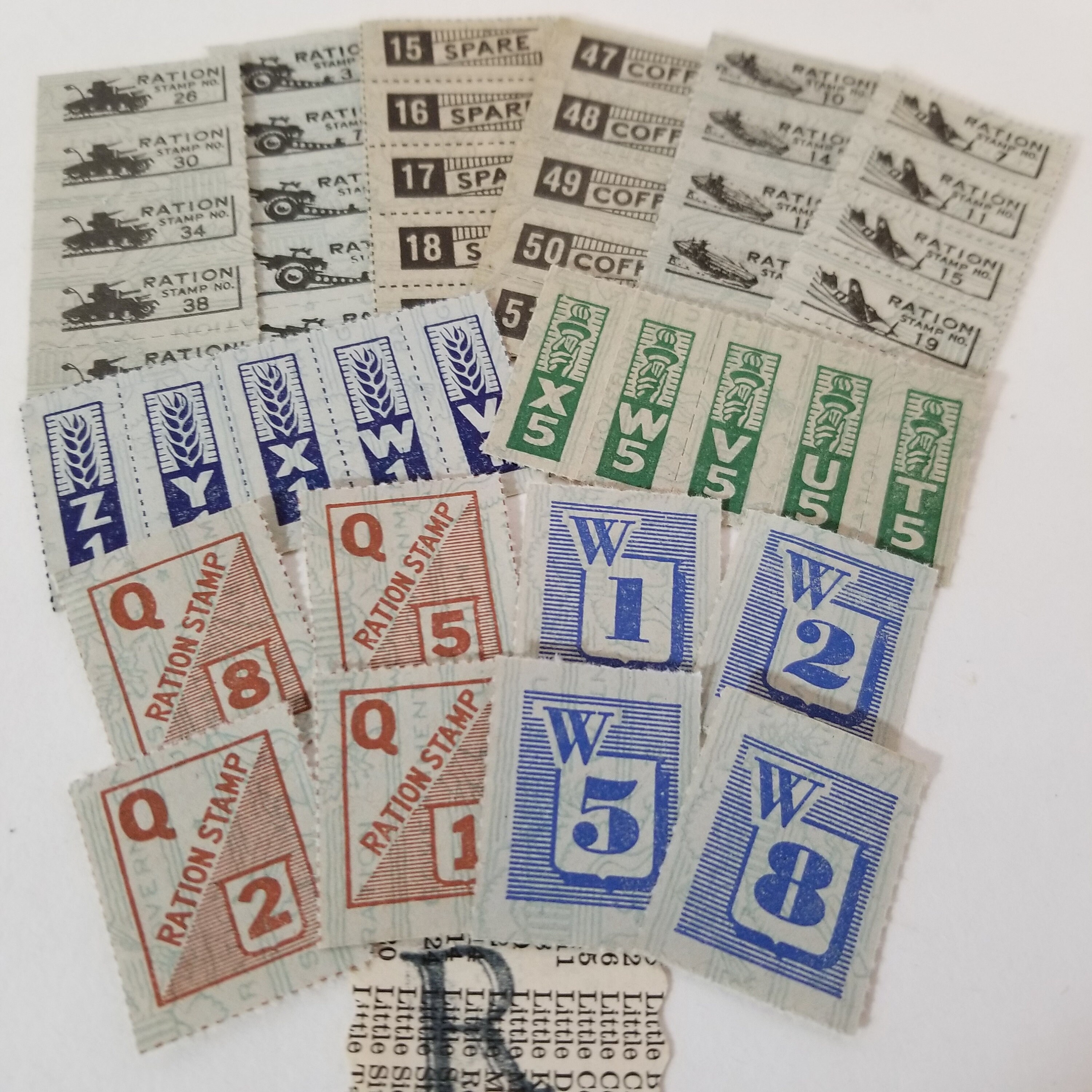 48 WWII era ration stamps sample pack 10 different coupons | Etsy