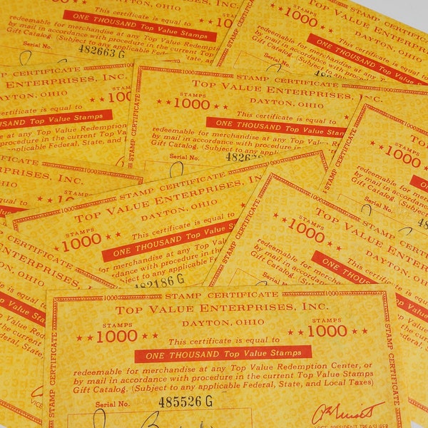 Top Value Stamps - Etsy