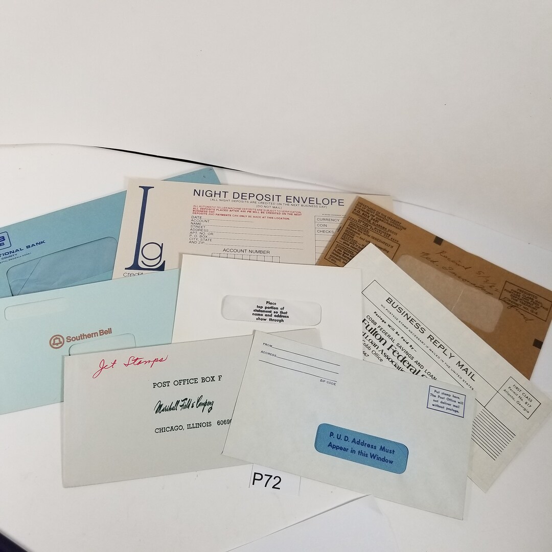8 Business Envelopes 1960's to 1980's Unused Window - Etsy