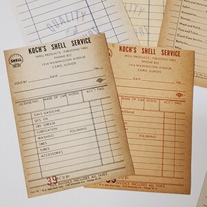 10 Pages Blank Order Sheets 5 Different With Receipts Unused 1920 ...