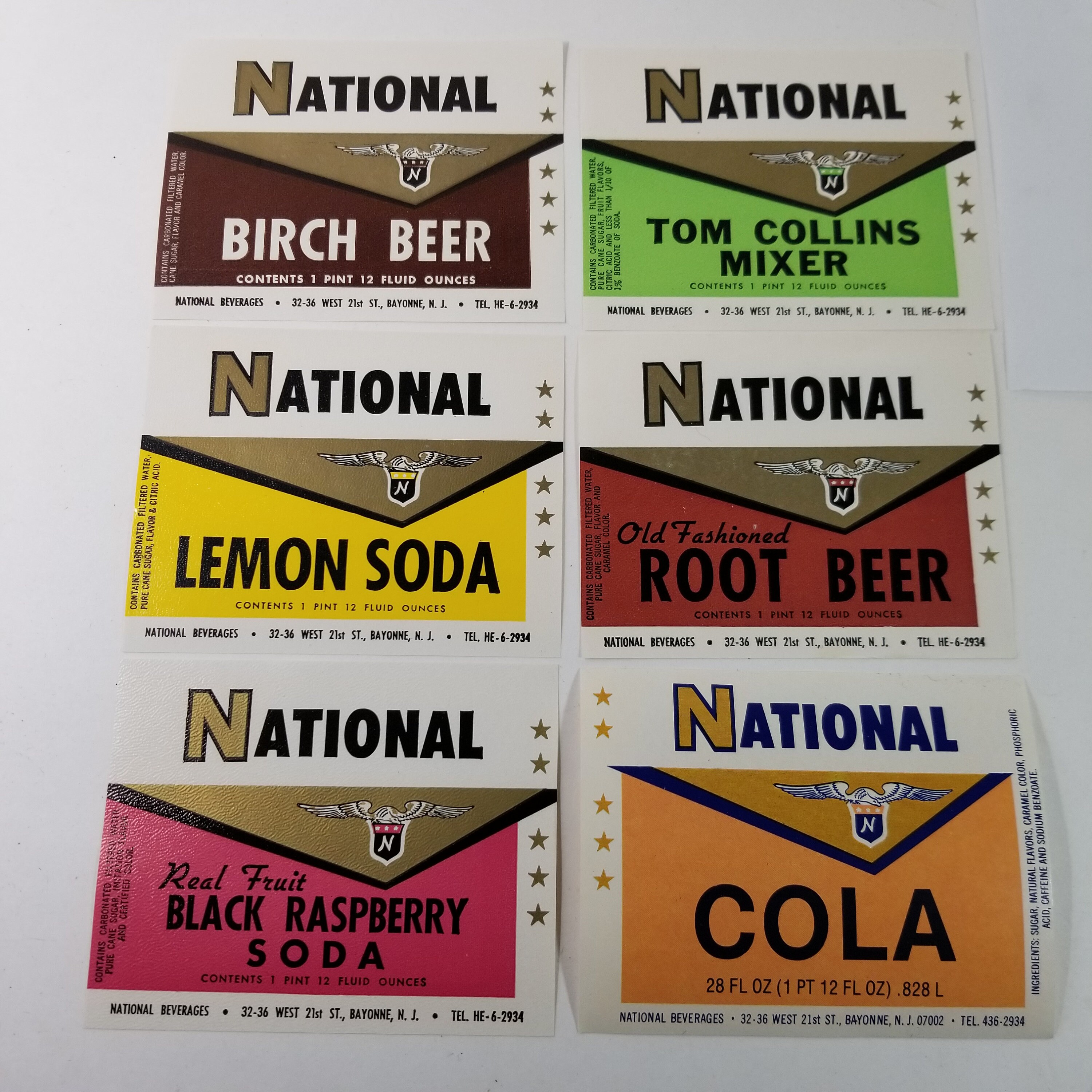12 Different Soft Drink Labels Vintage Bottle Labels NOS | Etsy