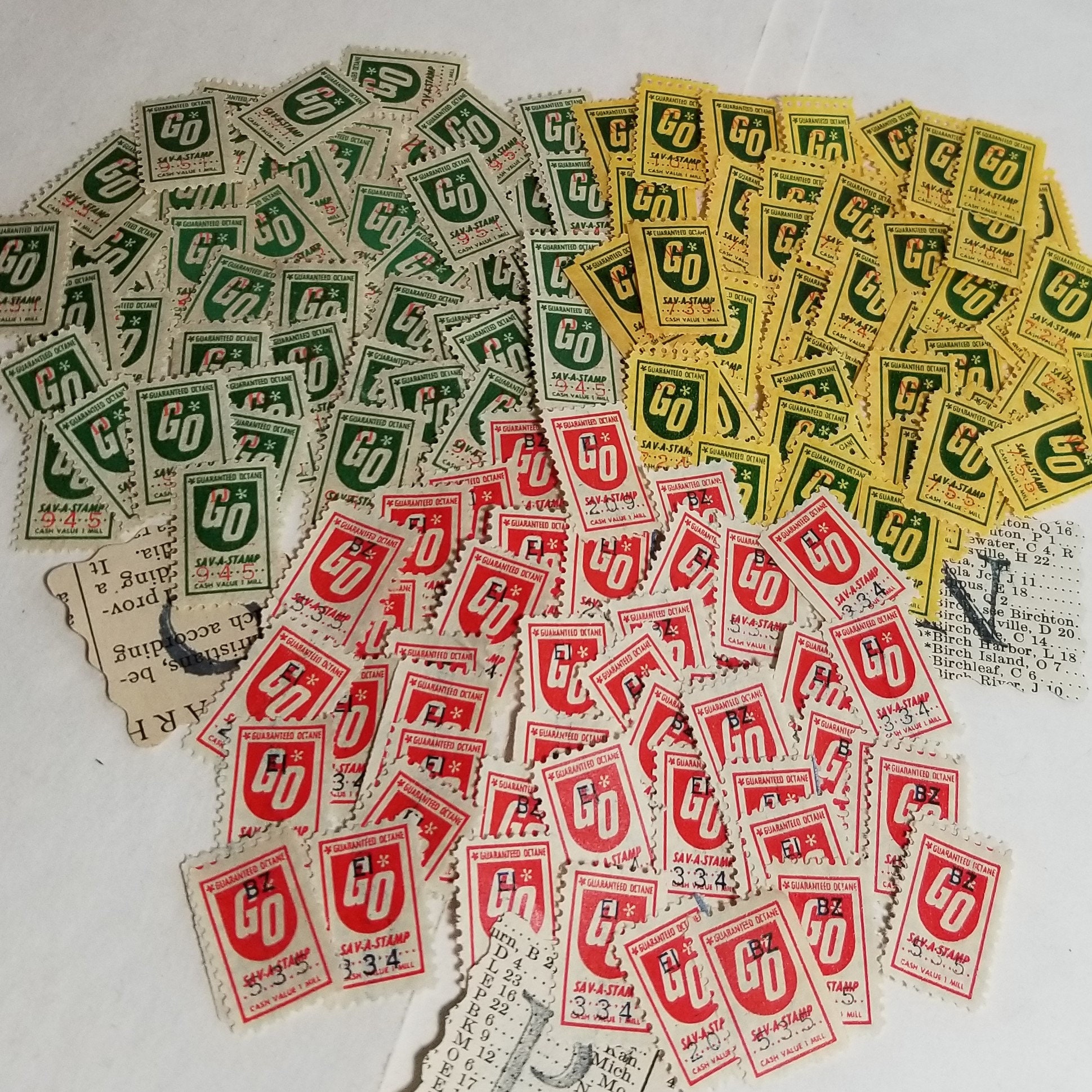Choice 50 GO Savings Trading Stamps Singles Choice of Red or - Etsy