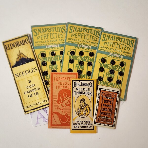 Vintage Needle Packs - Etsy