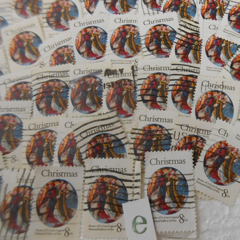 50 Christmas Angel Postage Stamps 8 Cent US Used Cancelled - Etsy