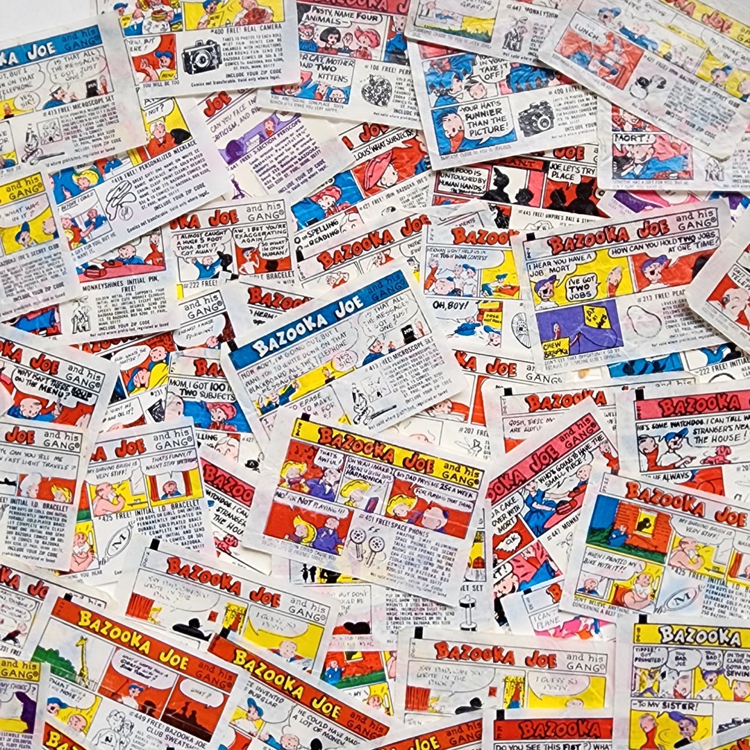 5 Bazooka Joe Comics 1960s Bubble Gum Cartoons Comic Strips Vintage ...