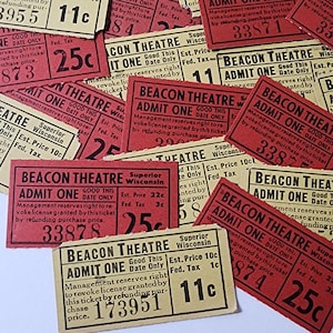 24 Beacon Theatre Tickets 1975 Movie Theater Tickets Superior Wisconsin ...