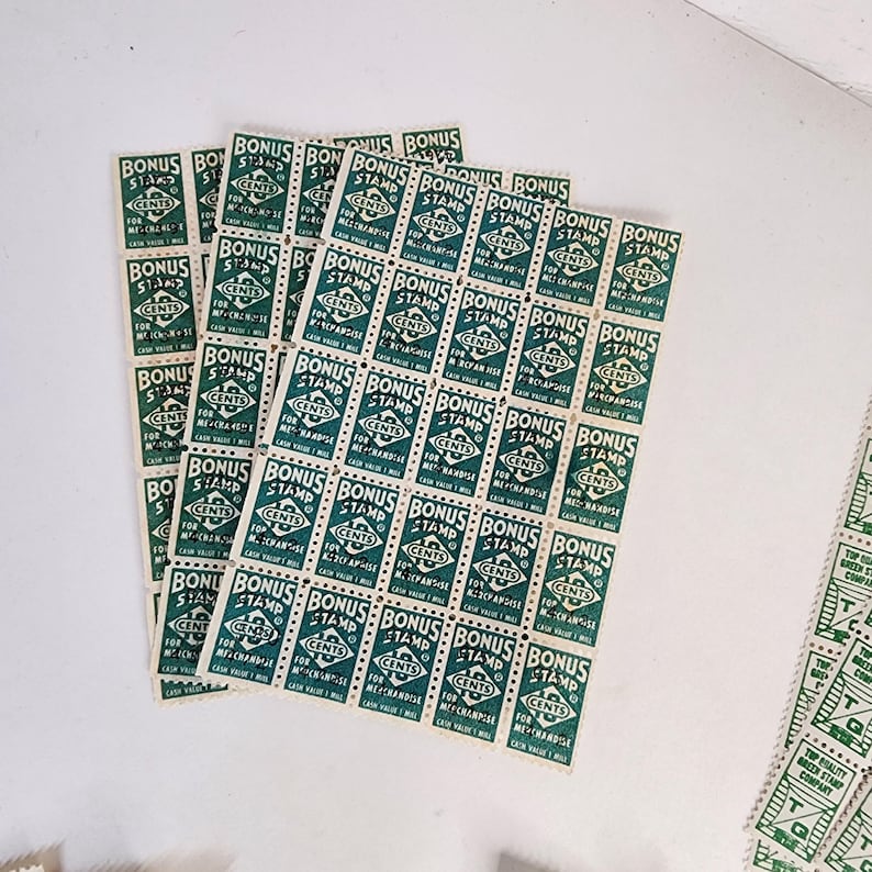 8 CHOICES 75 Green Savings Stamps Top Quality D and C Bonus V + P ...