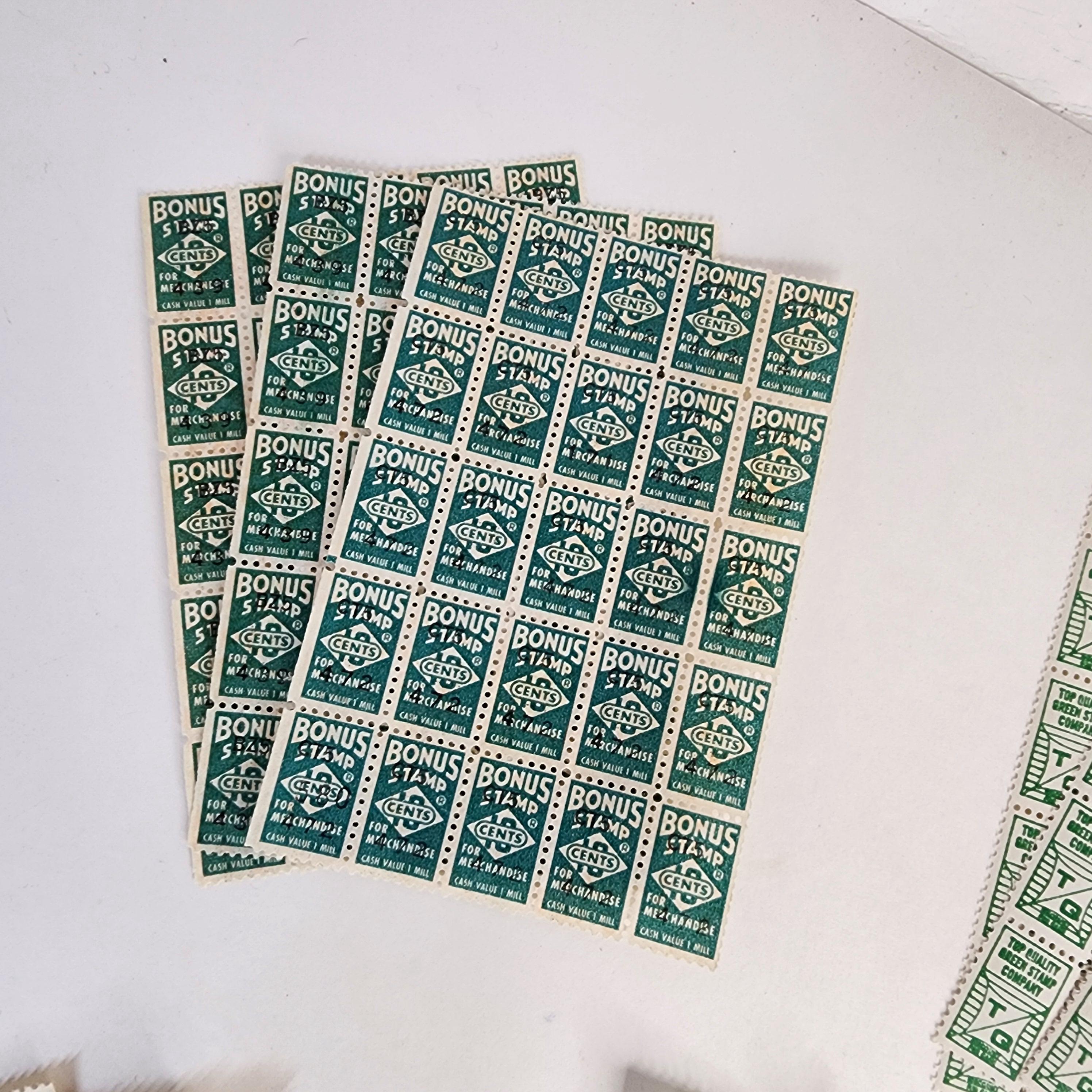 8 CHOICES 75 Green Savings Stamps Top Quality D and C Bonus V + P ...