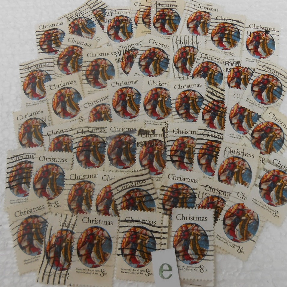 50 Christmas Angel Postage Stamps 8 Cent US Used Cancelled - Etsy