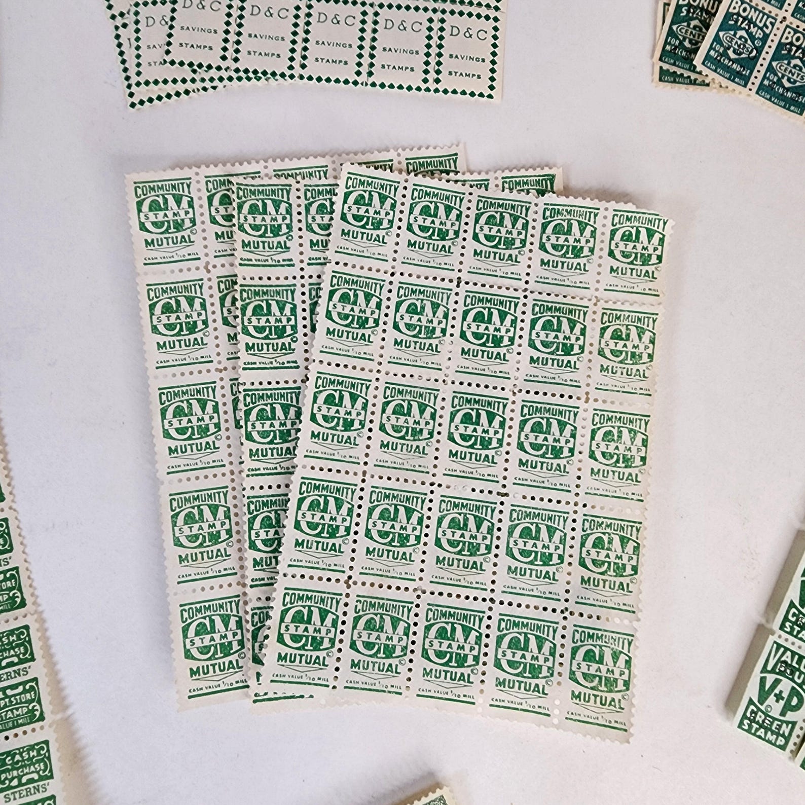 8 CHOICES 75 Green Savings Stamps Top Quality D and C Bonus V + P ...