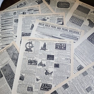 15 Old Sears Catalog Book Pages 1902 Ads Sepia Tone Reproduction ...