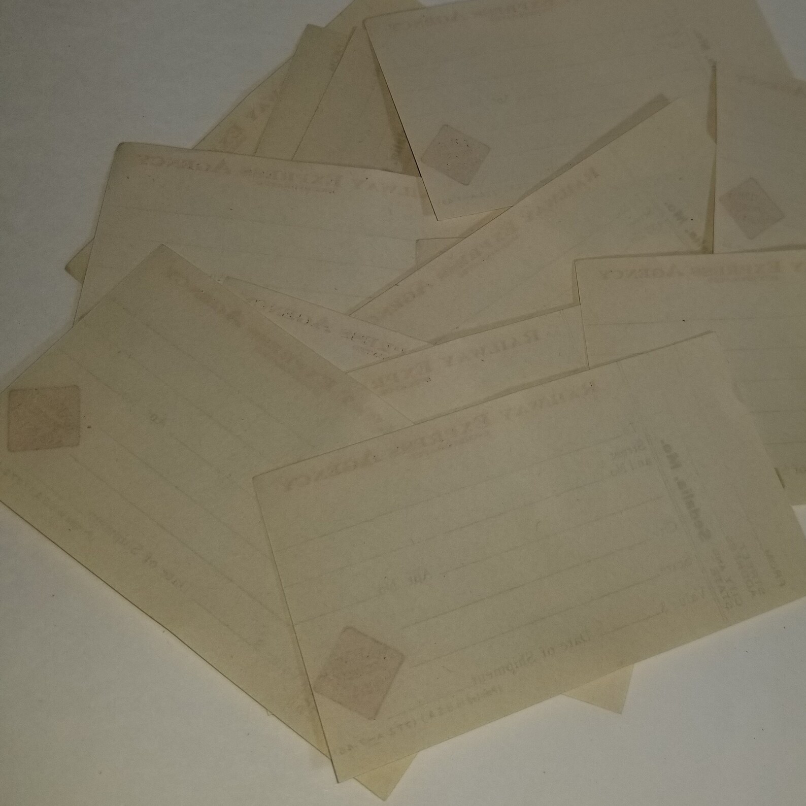 6 Railway Express Railroad Shipping Labels Paper Ephemera NOS - Etsy