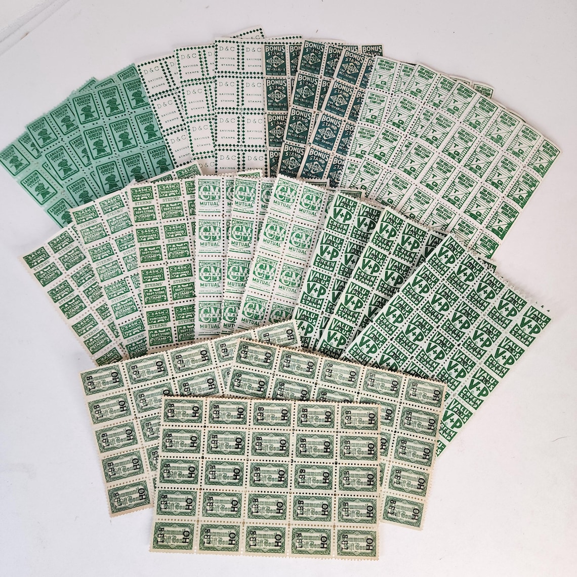 8 CHOICES 75 Green Savings Stamps Top Quality D and C Bonus V + P ...