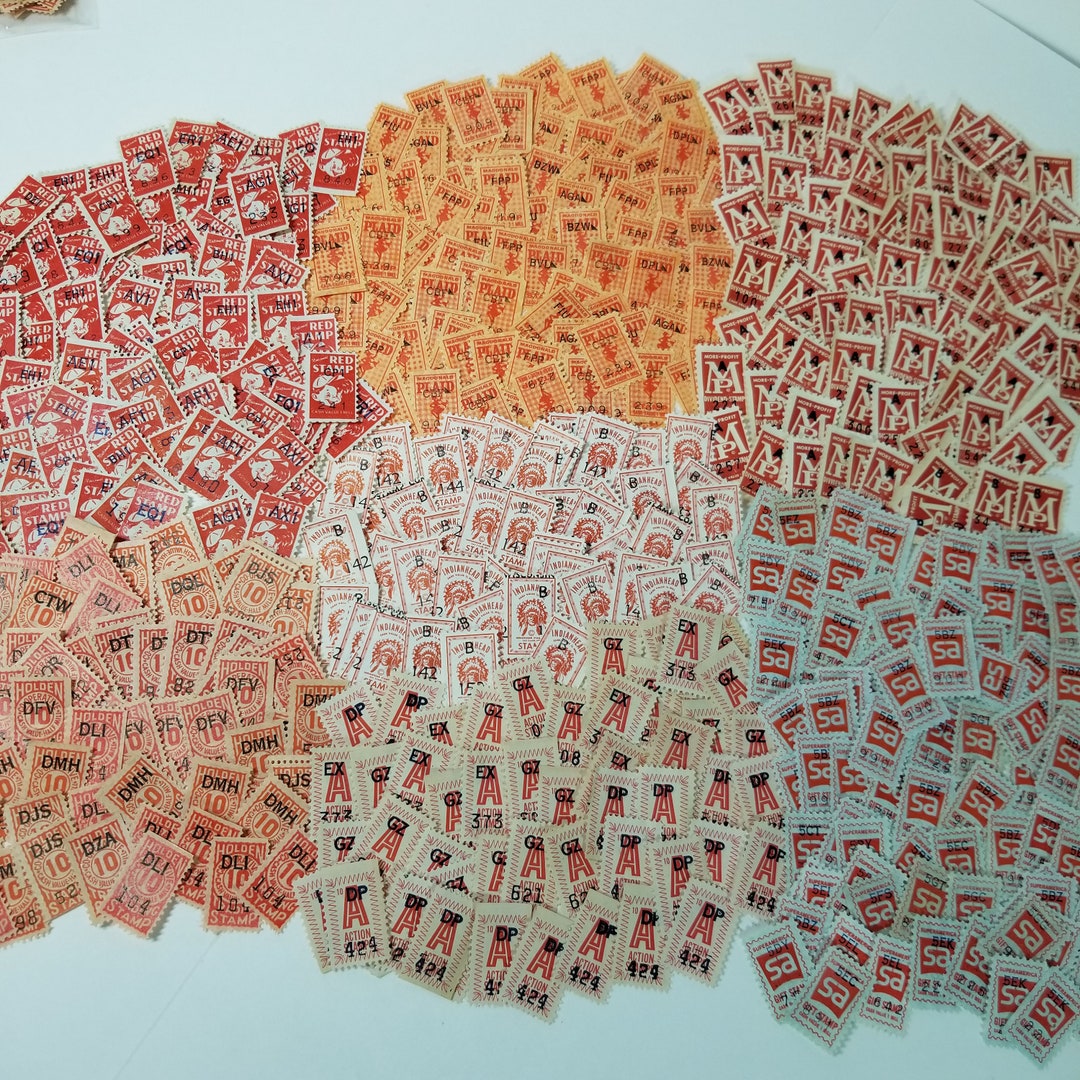 Choice Red Savings Stamps 50-100 Singles Holden Action SA Indianhead ...