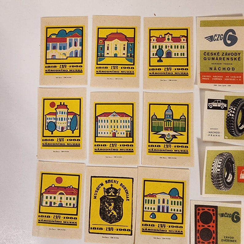 35 Vintage Matchbox Labels 1960s Advertising Paper Matchbox - Etsy