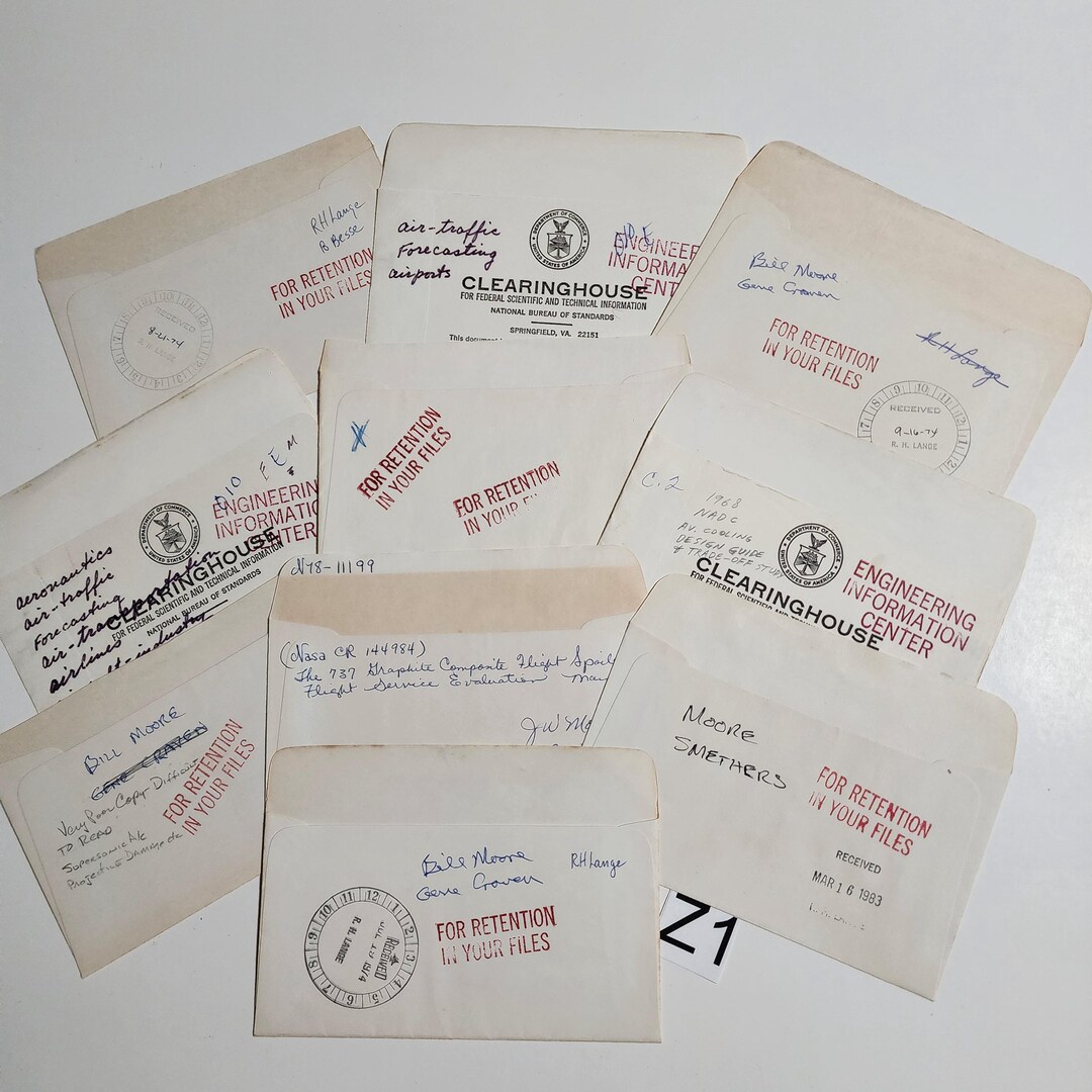 10 Vintage File Envelopes Library Film Envelopes Stamped in Red Words ...